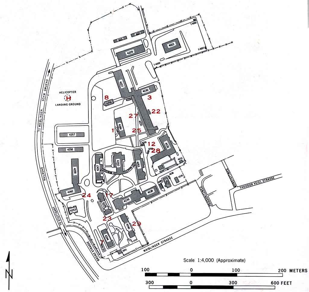 USAREUR Installation Maps - Bad Cannstatt 1978